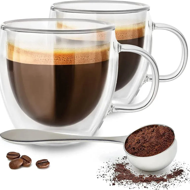 Double Wall Glass Mug 250ml (Regular Size) – Deejaz